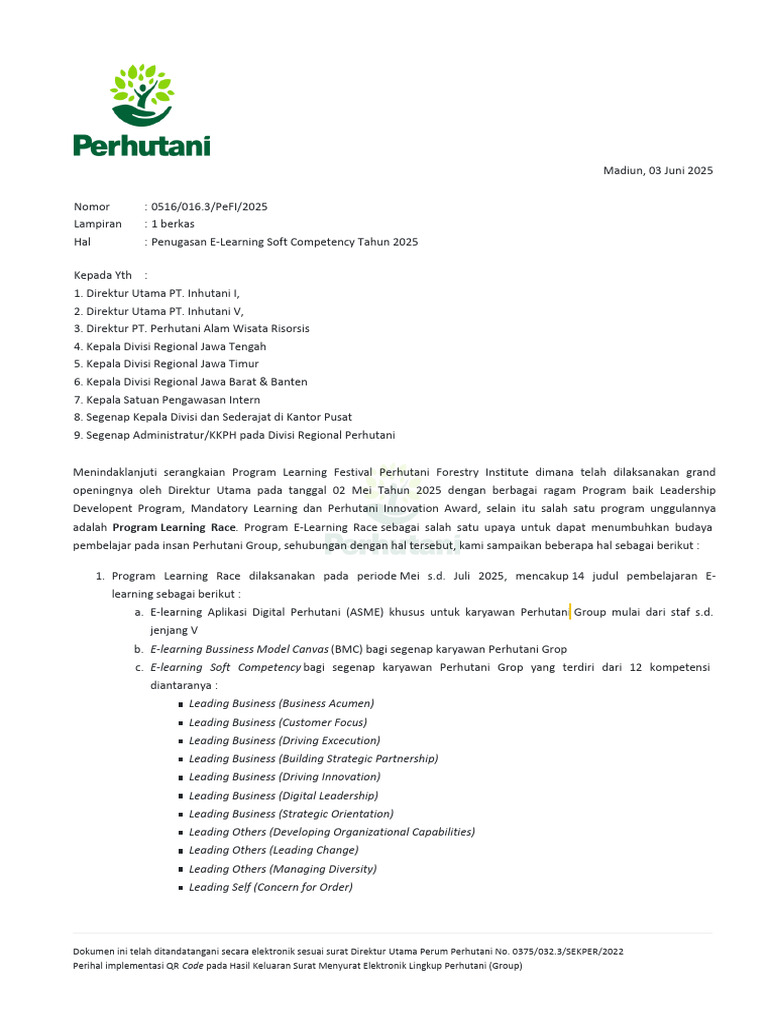 20250604134401000000_Penugasan E-Learning Soft Competency Tahun 2025 | PDF