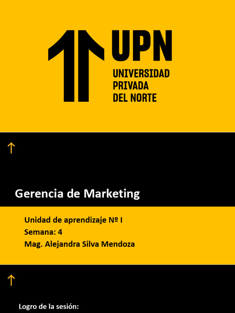 Upn PPT - Gerencia de Marketing - Sem4 II | PDF | Comportamiento ...