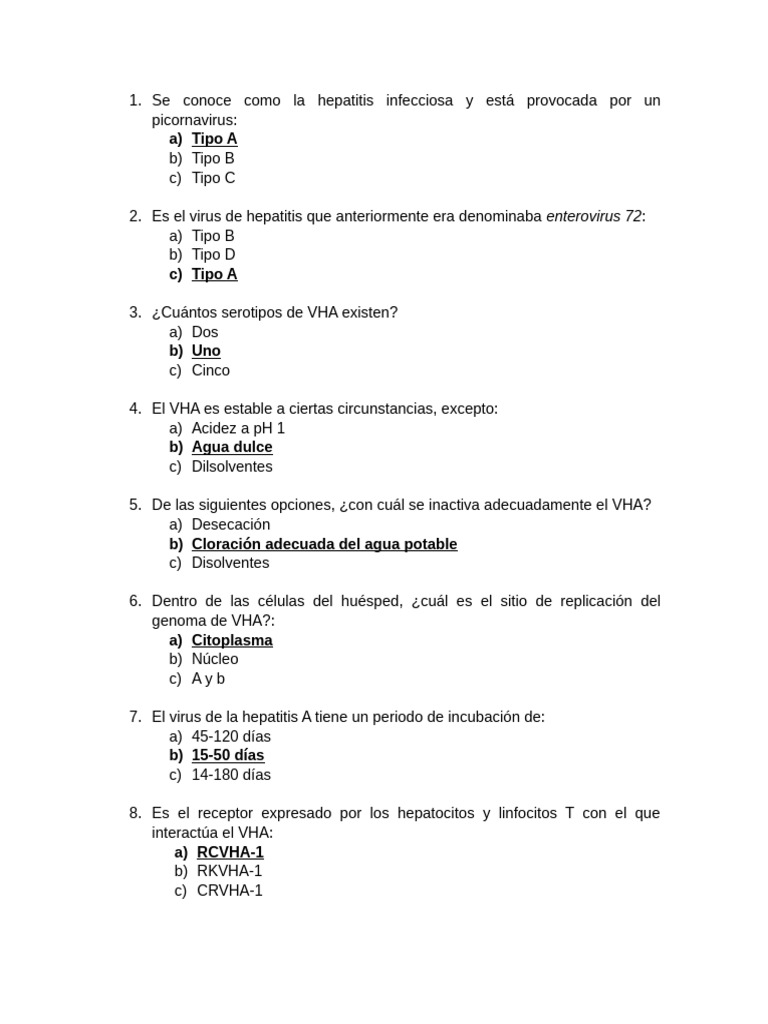 Preguntas Virus LBVV | PDF