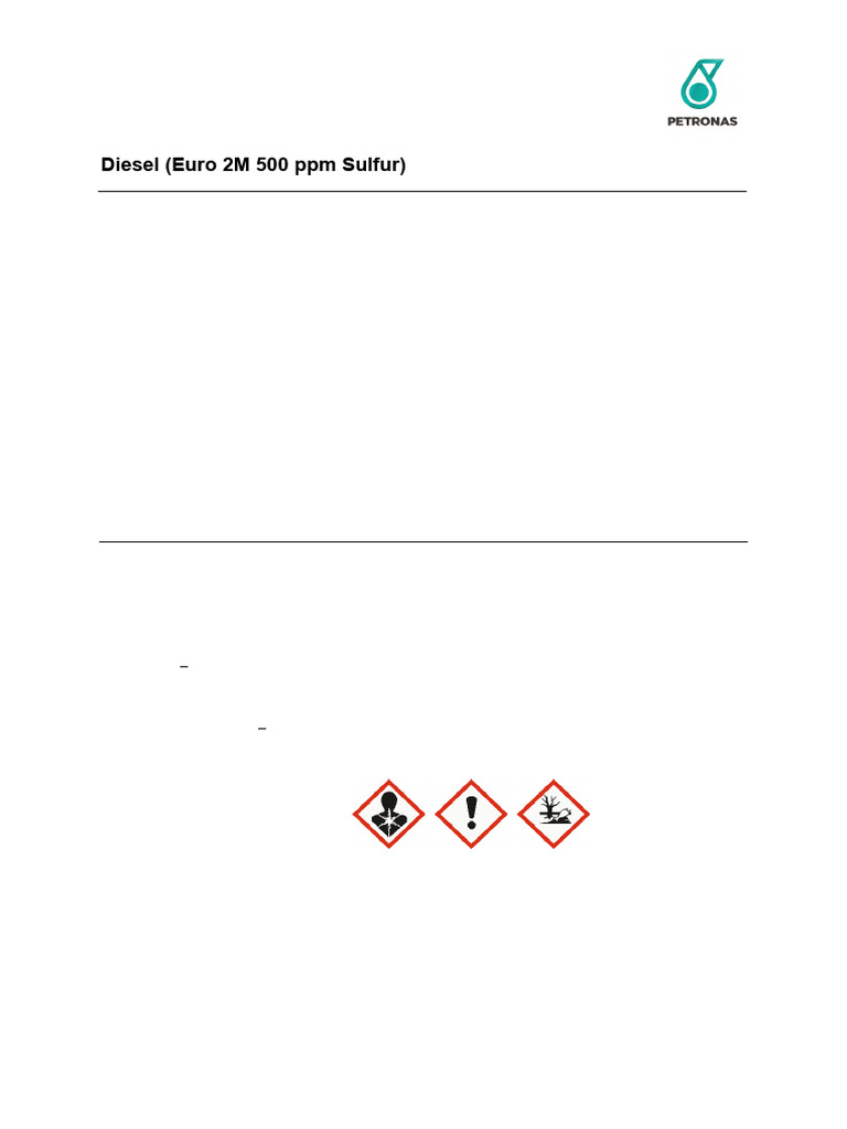 SDSDocument DIESEL PETRONAS | PDF