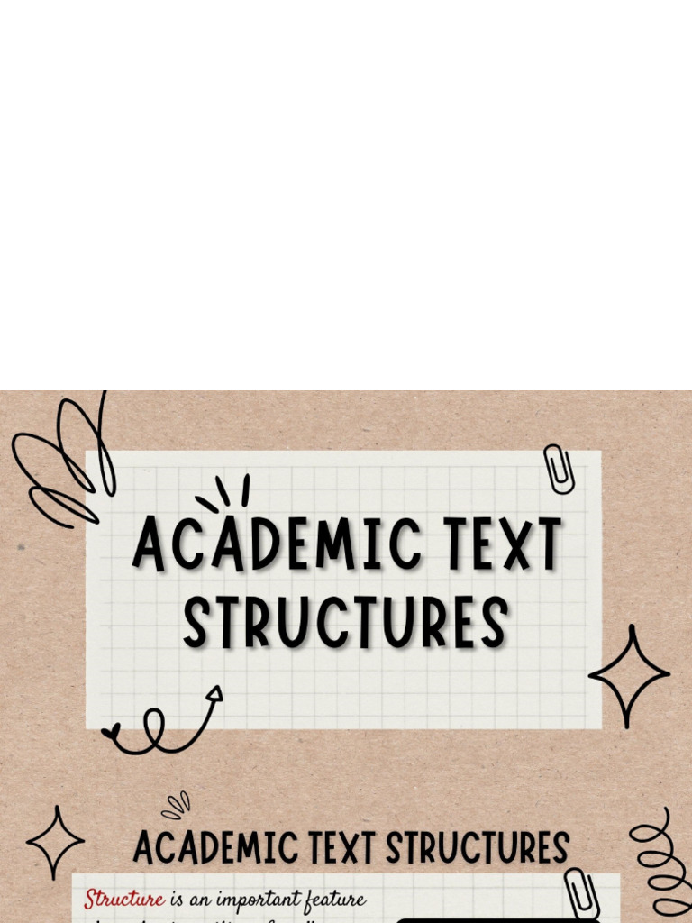 Structure of Academic Text | PDF