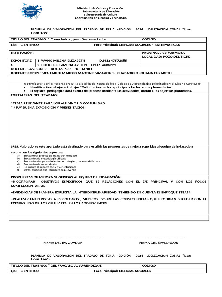 Planilla Steam Conectados | PDF | Plan de estudios | Aprendizaje