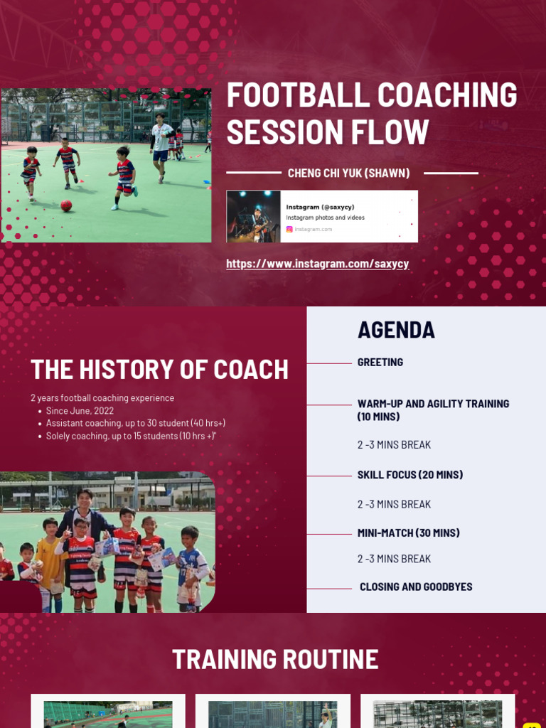 Football Coaching Session Plan | PDF