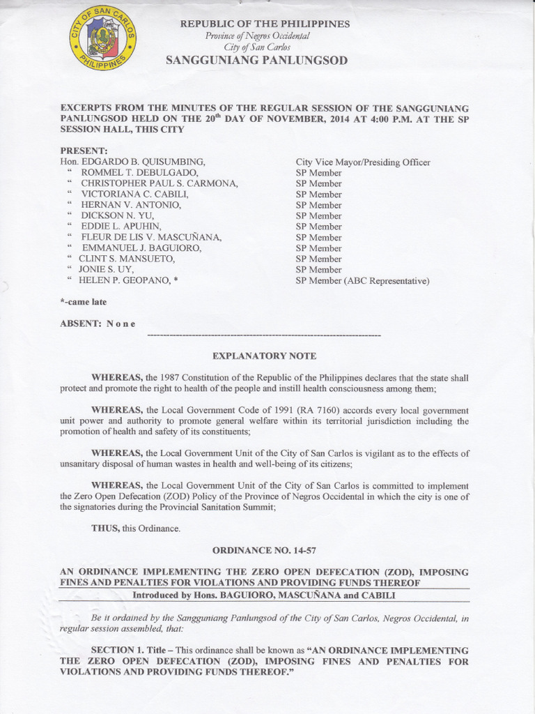 ZOD Sample Ordinance Sancarlos | PDF