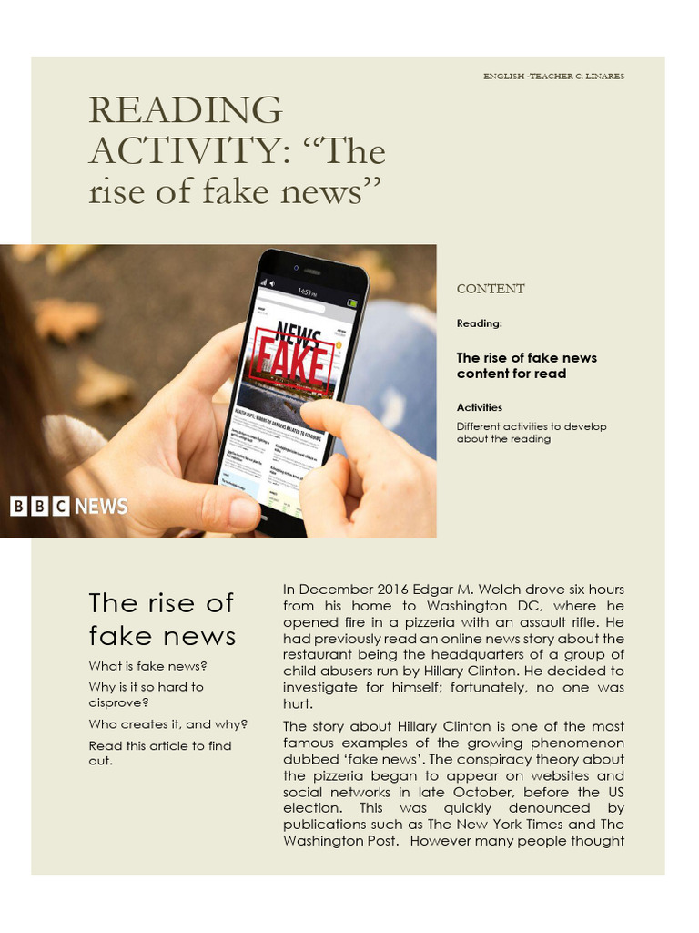 Reading 2-Fake News | PDF | News