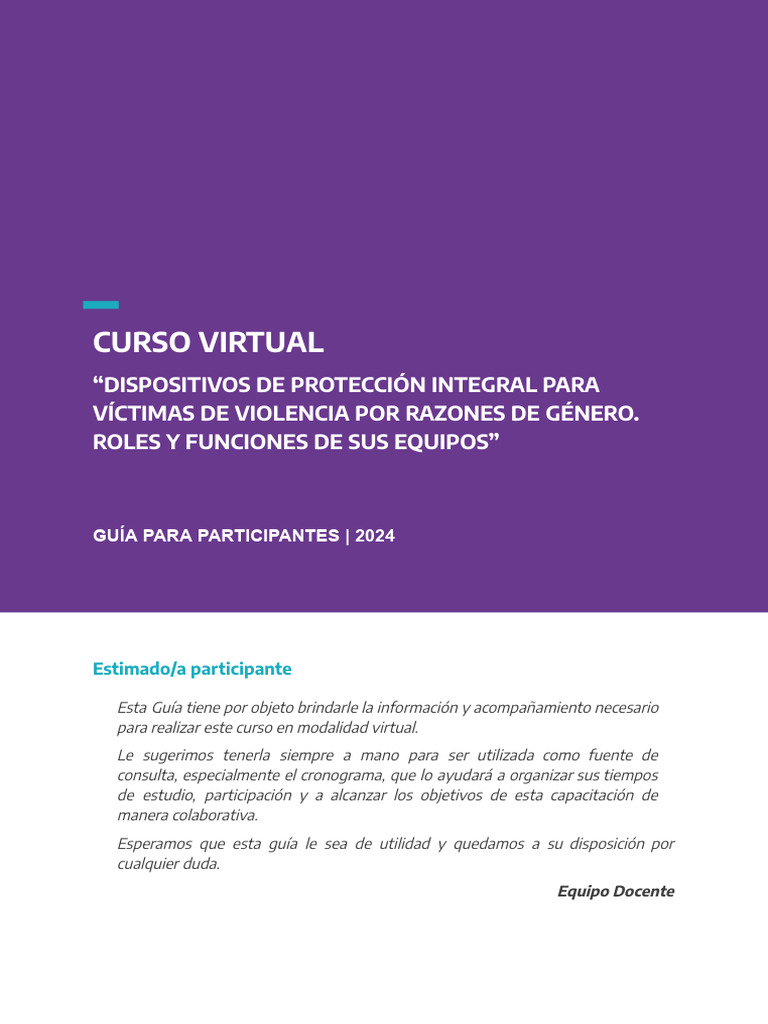 Guía para Participantes - Curso Roles y Funciones - Ed Mayo 2024 | PDF