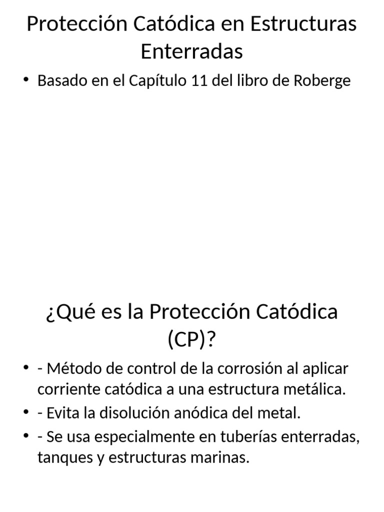 Proteccion Catodica Presentacion | PDF