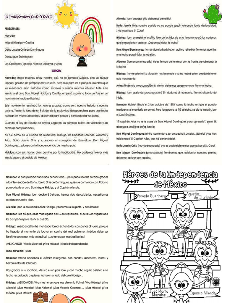 Cuento Corto La Independencia de Mexico | PDF
