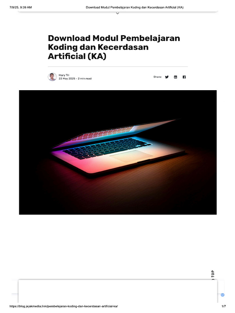 Koding Deep Learning 1 | PDF