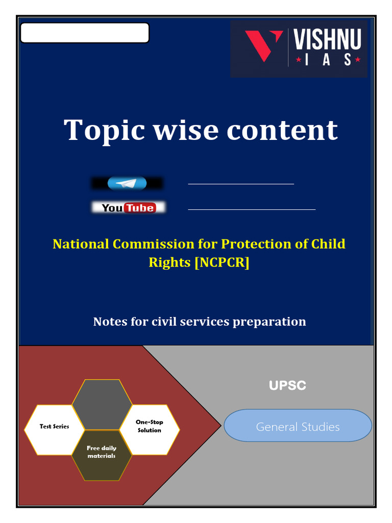 NCPCR: Child Rights Protection in India | PDF | Children's Rights ...