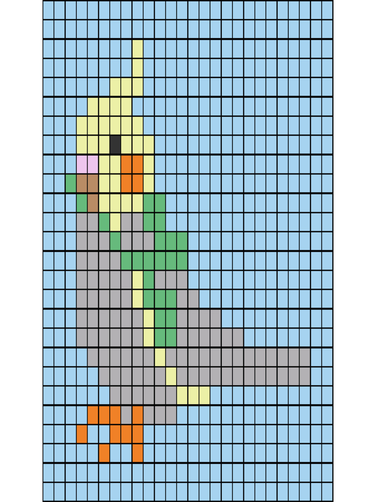 Cute Cockatiel 8 Cross Stitch Pattern | PDF
