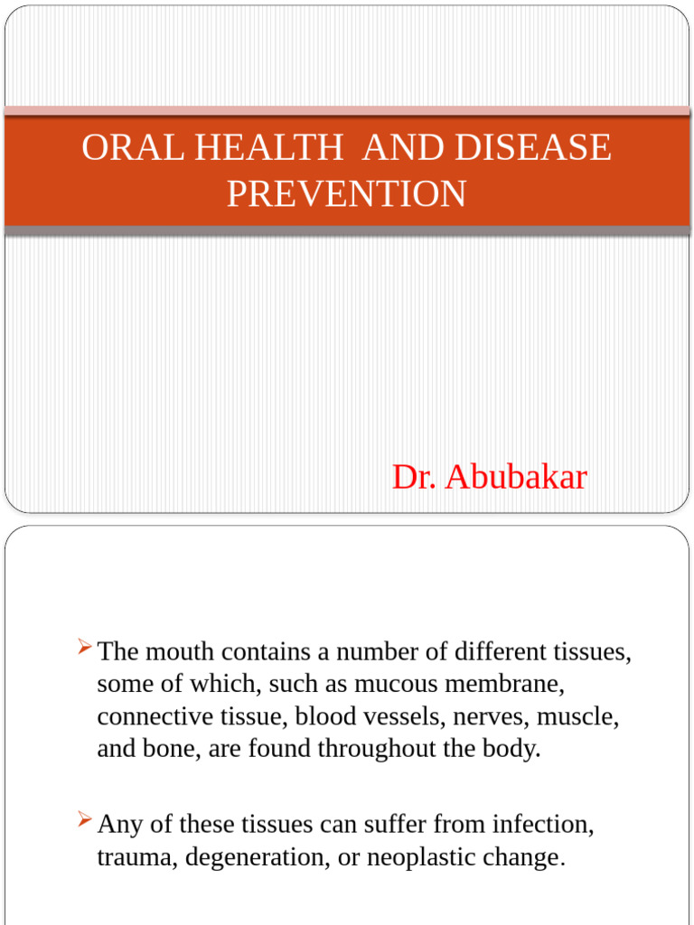 Oral Disease Prevention Strategies | PDF | Oral Hygiene | Dentistry