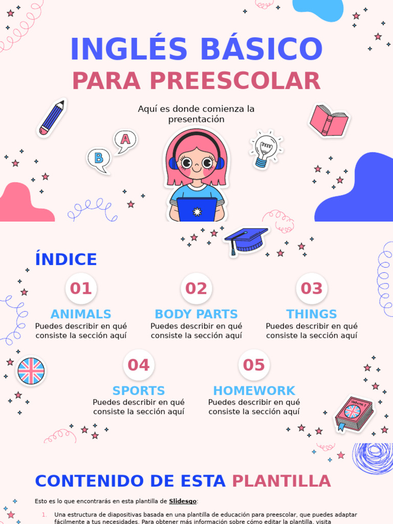 Basic English For Pre-K by Slidesgo | PDF | Planetas | Sistema solar