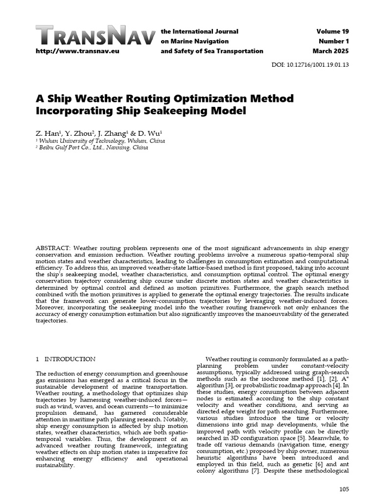 A Ship Weather Routing Optimization Method Incorporating Ship ...