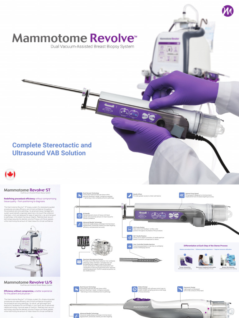 Canada Mammotome Revolve Complete Solution Brochure | PDF | Pathology ...
