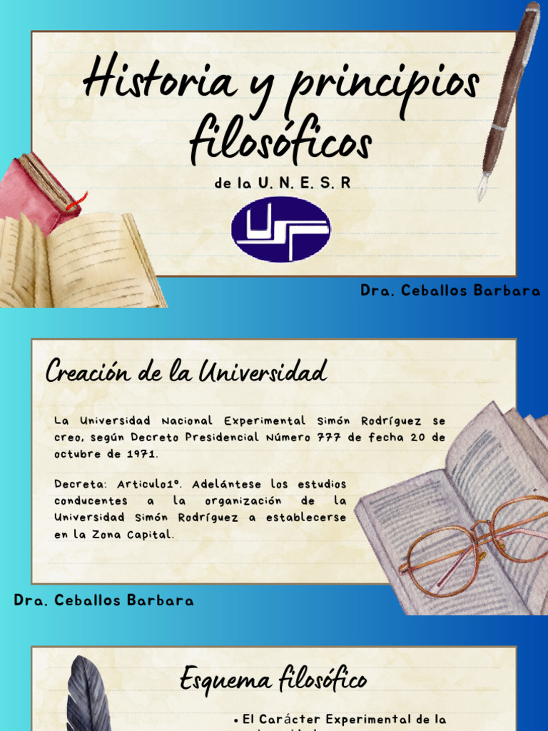 Principios Filosóficos de la U.N.E.S.R. | PDF | Cognición | Aprendizaje