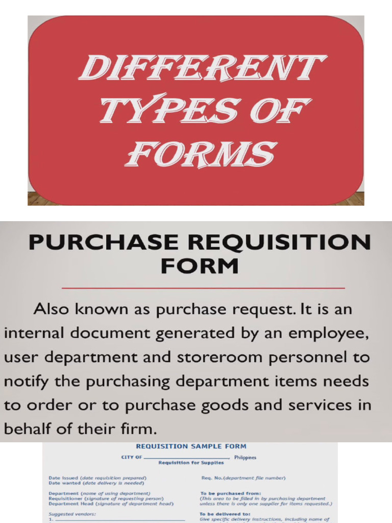 Different Type of Forms | PDF