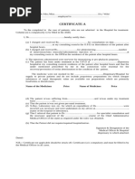 Essentiality Certificate | PDF | Hospital | Patient
