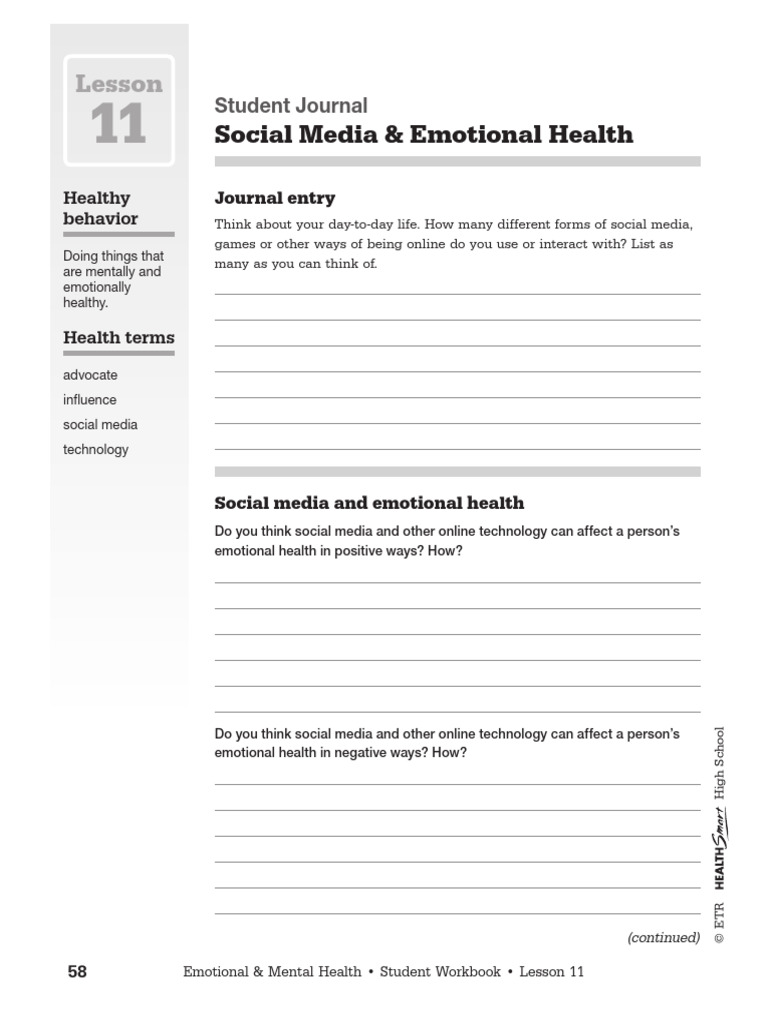 Kami Export - Dante Shaw - Student Journal | PDF | Mental Health ...