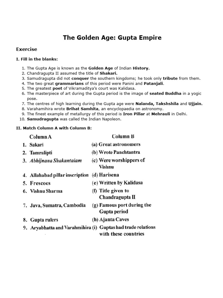 Gupta Empire: Golden Age Insights | PDF