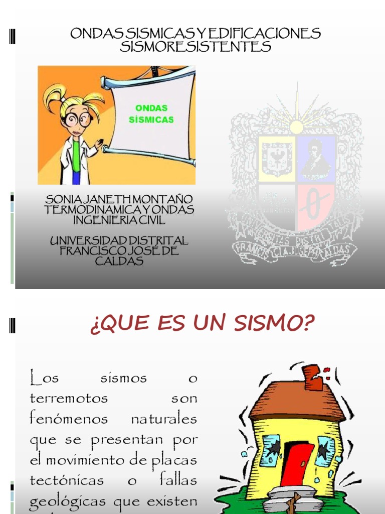 Presentacion Ondas Sismicas | PDF | Temblores | Olas