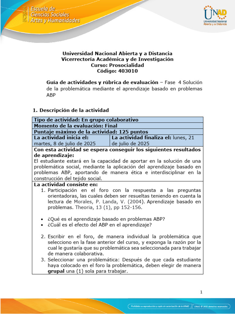 Guia de Actividades y Rúbrica de Evaluación - Fase 4 - Solución de La ...