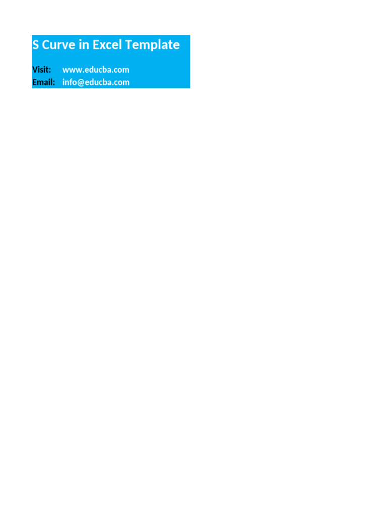 S Curve Excel Template for Projects | PDF