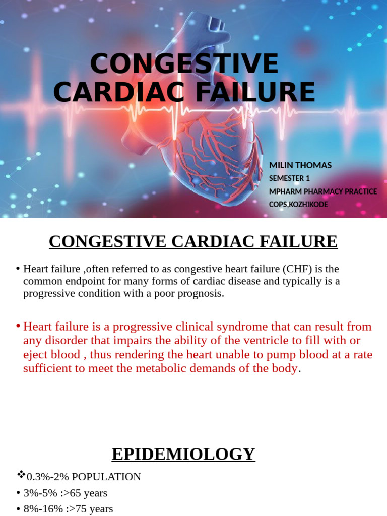 Congestive Cardiac Failure | PDF | Heart Failure | Angiotensin