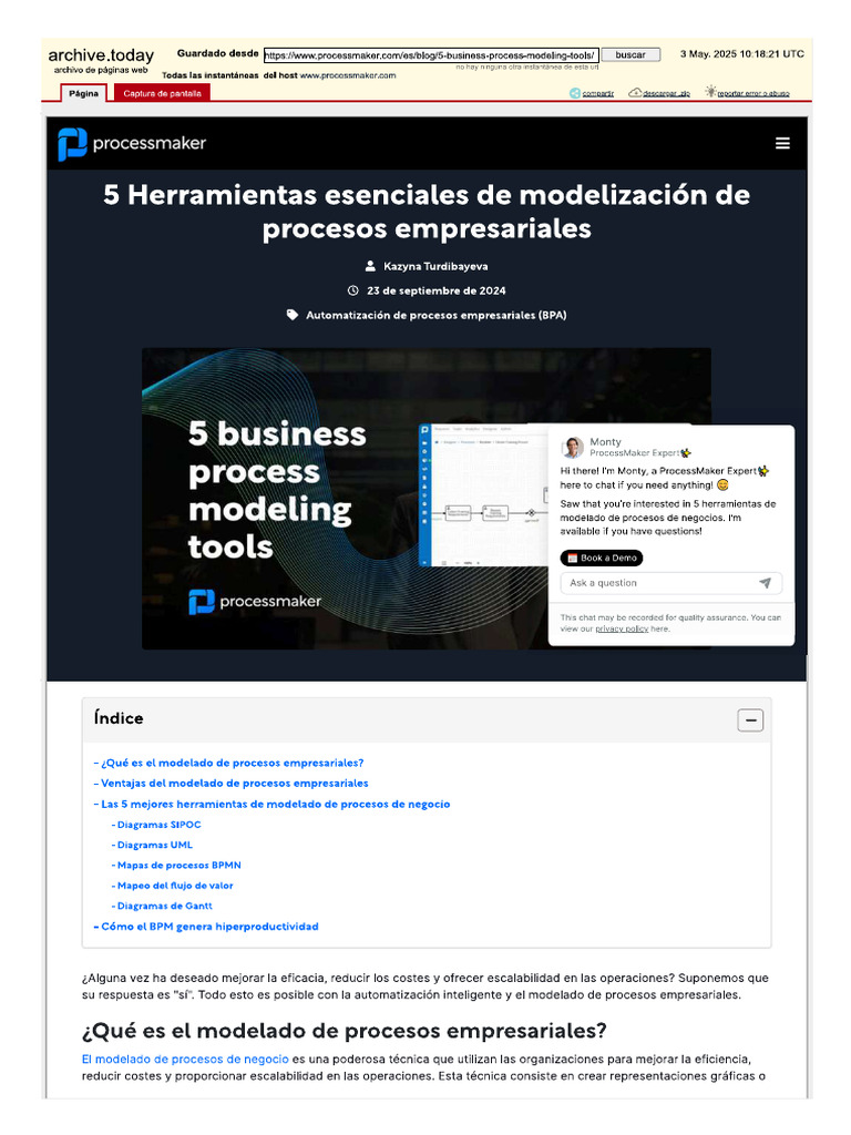 Articulo - 5 Herramientas Esenciales de Modelización de Procesos Empresariales | PDF