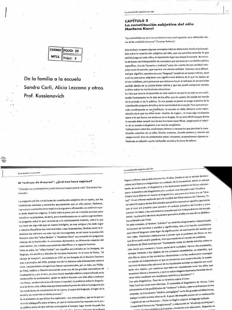 La Constitucion Subjetiva-Karol | PDF