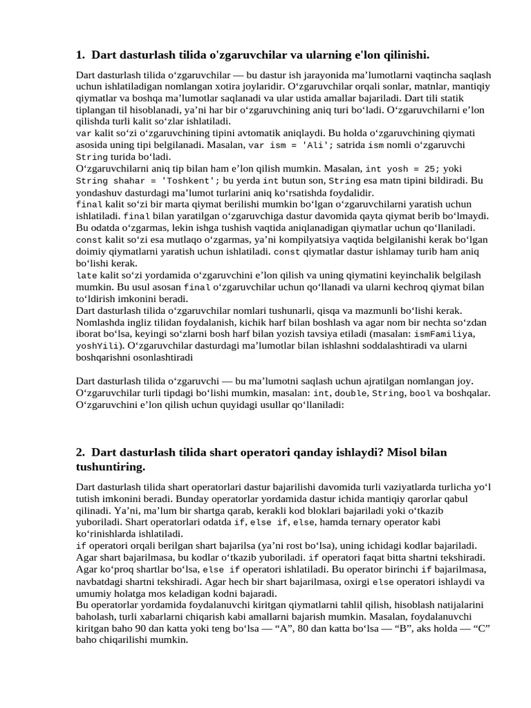 Mobil Yakuniy - Docx11 | PDF