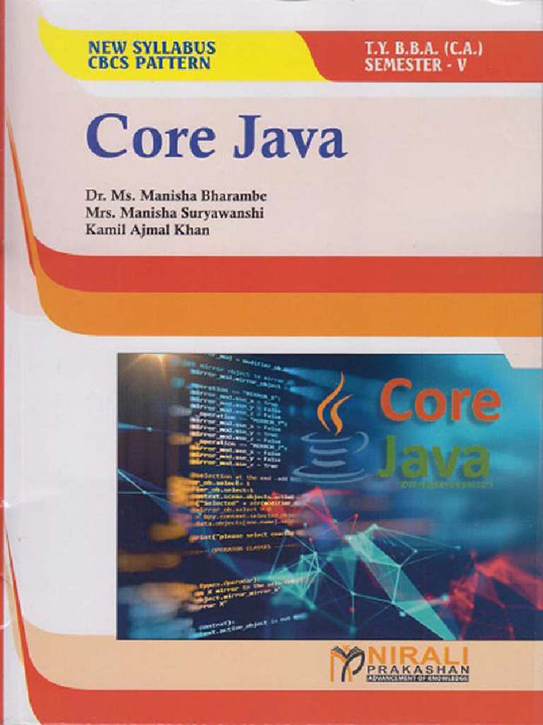 CORE JAVA Textbook For Absolute Beginners! | PDF | Java (Programming Language) | Integer ...