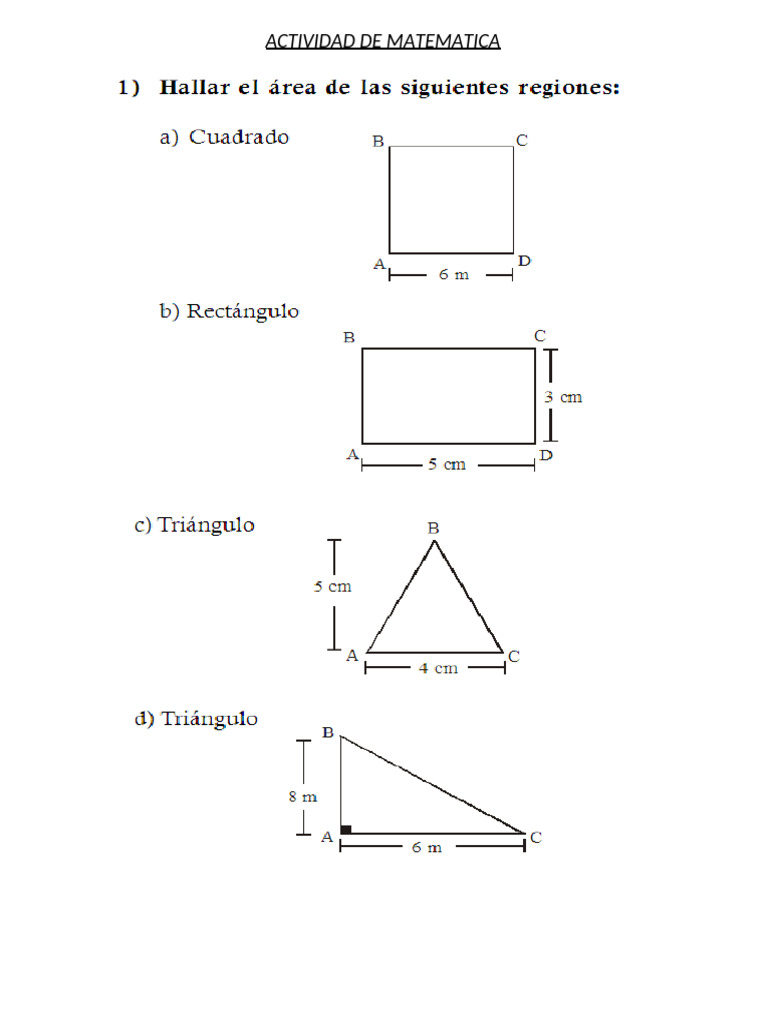 Actividad de Matematica | PDF