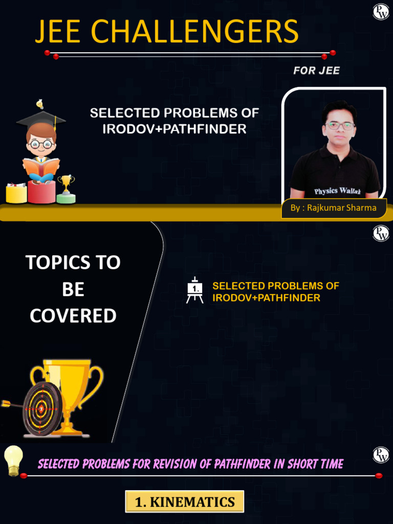 Irodov & Pathfinder JEE Problems Guide | PDF | Mechanics | Physics