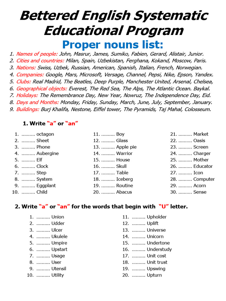 Plural Form Homework | PDF