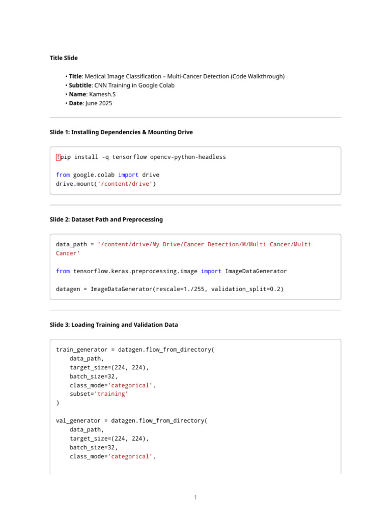 Anusha Cancer Detection Code | PDF | Learning | Computer Vision