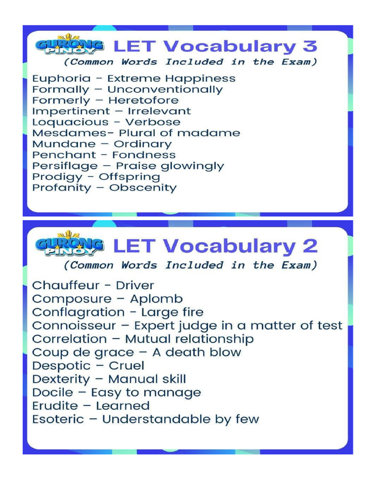 Let Reviewer | PDF