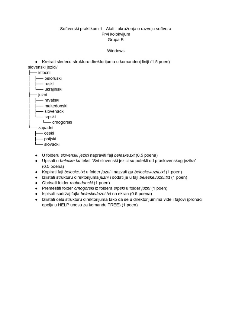 Kolokvijum 1 - Sloveni | PDF