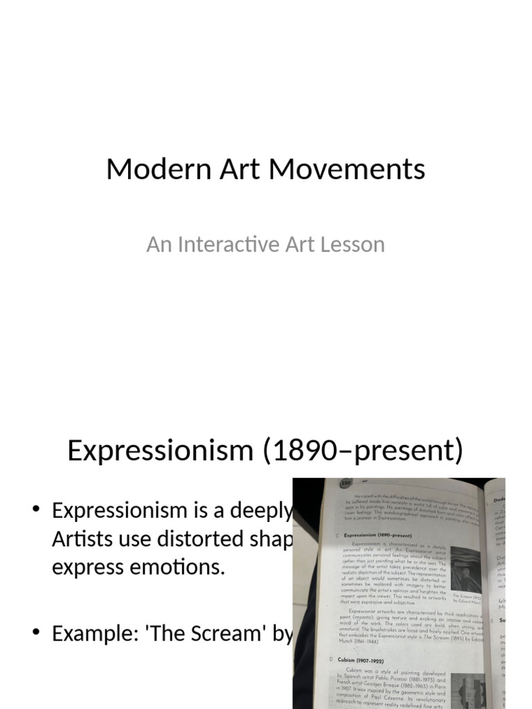 Modern Art Movements Presentation | PDF