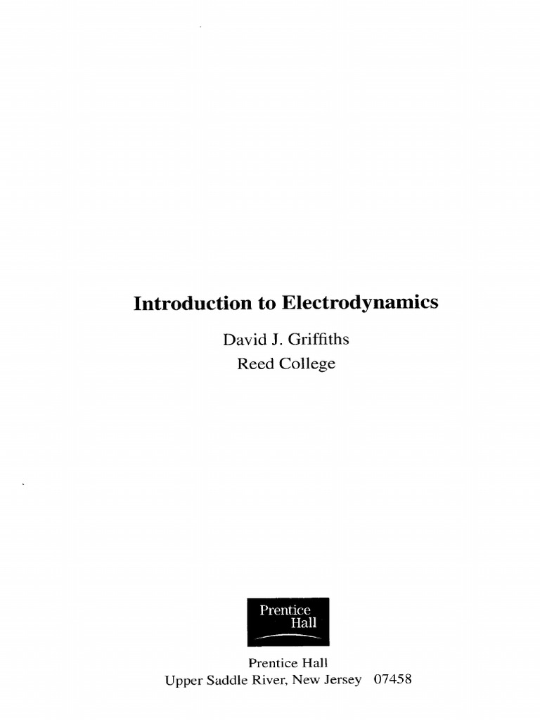 Griffiths Introduction To Electrodynamics 3a | PDF