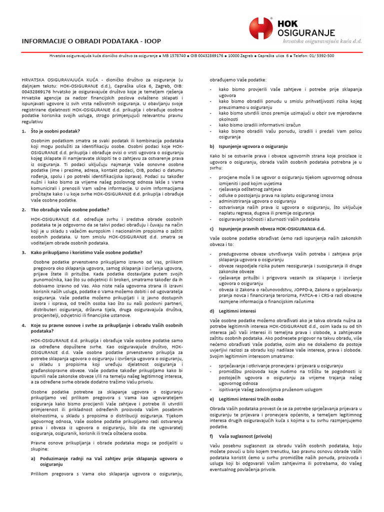 Predugovorna Dokumentacija HOK Apartman | PDF