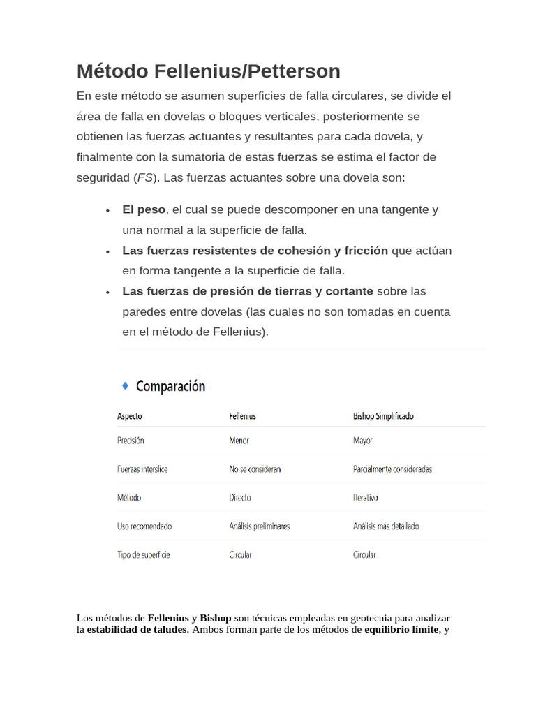 Comparativa de Métodos de Fellenius y Bishop | PDF | Software