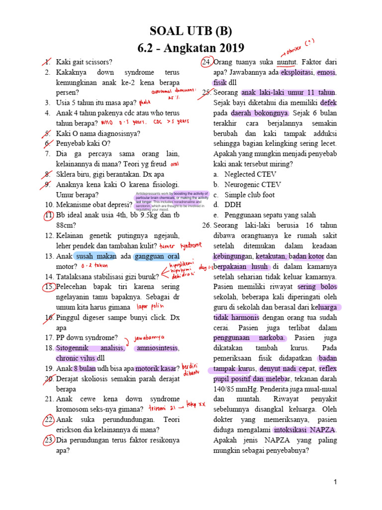 UTB 6.2 - 2019 - Acromion (B) | PDF