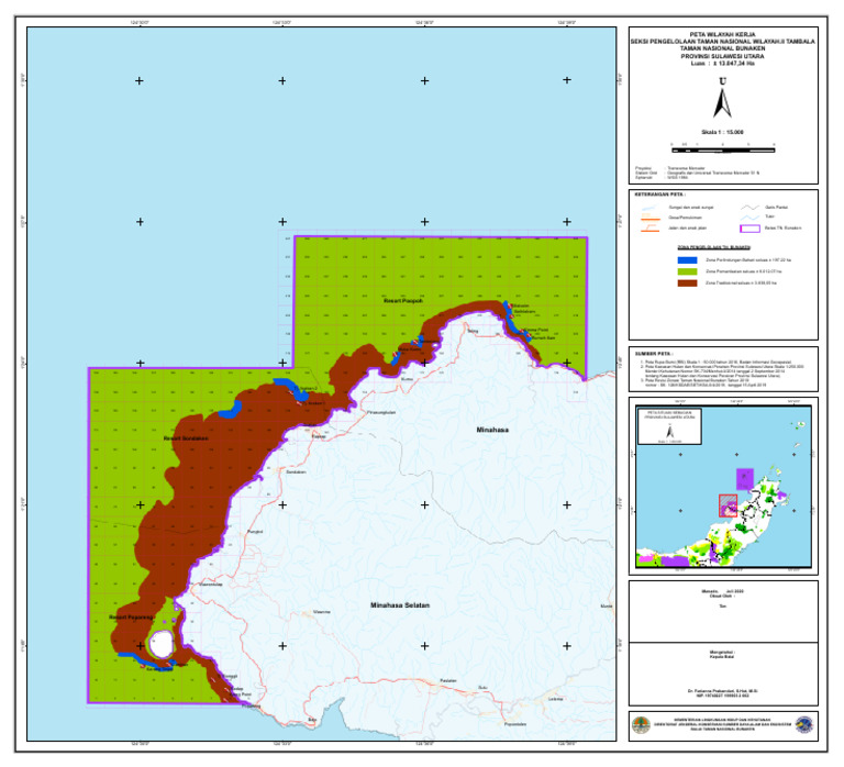 Peta Taman Nasional Bunaken | PDF