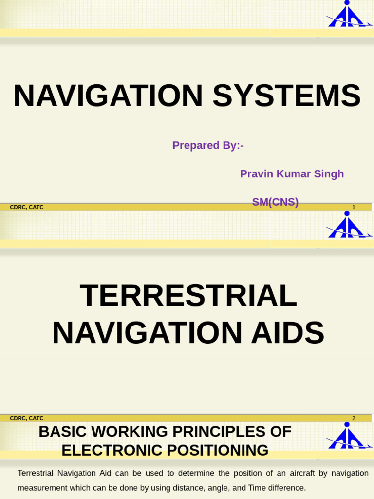 Terrestrial Navigation Systems Overview | PDF | Avionics | Information ...