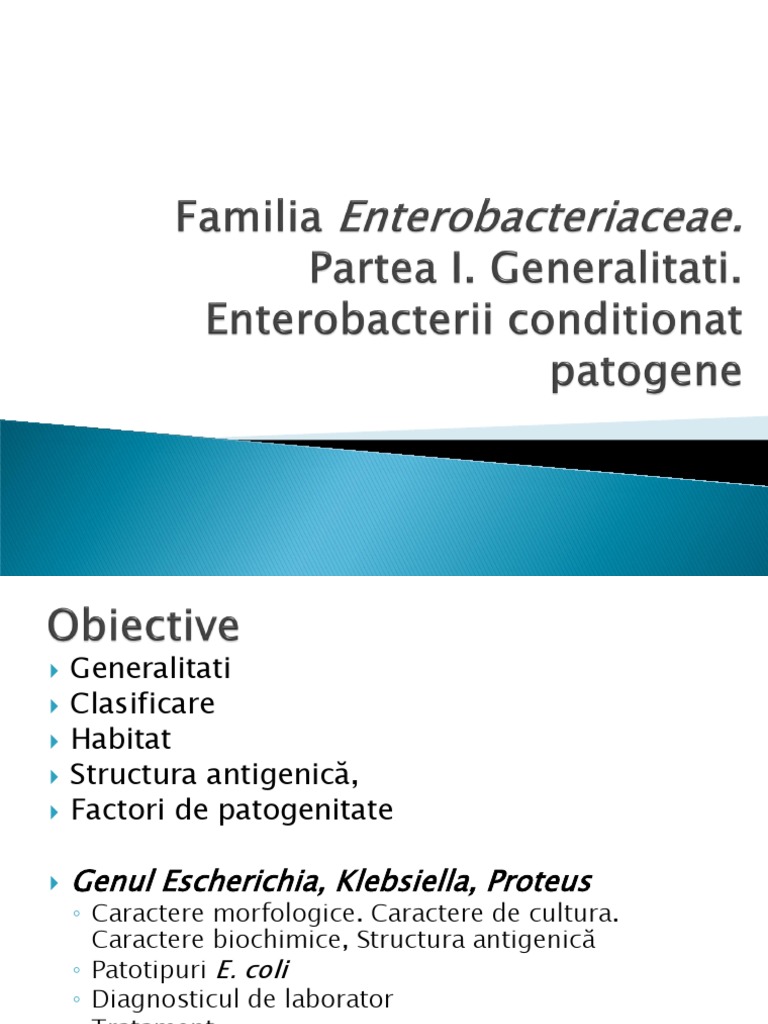 Familia Enterobacteriaceae 1 | PDF | Ciencia y matemáticas