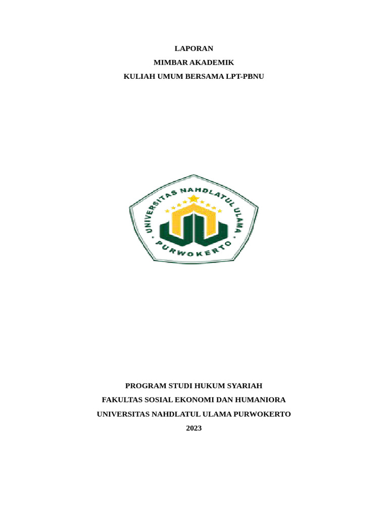 Lap. Kuliah Umum Brsama LPT-PBNU | PDF
