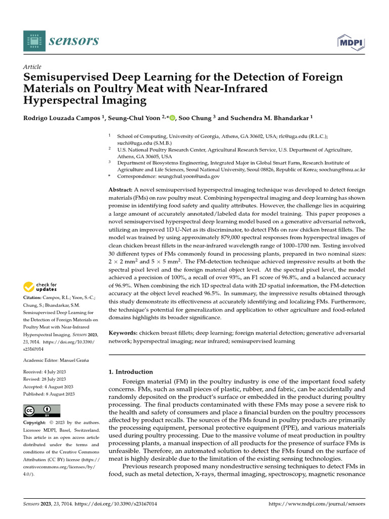 Nir Hyperspectral | PDF | Deep Learning | Machine Learning