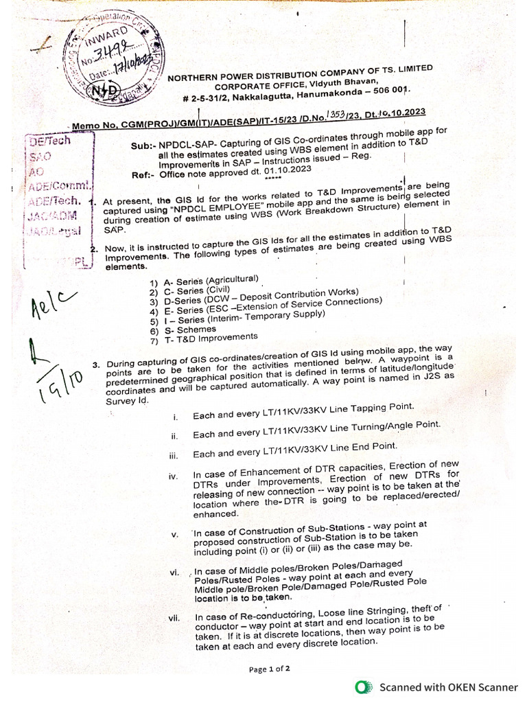 Instructions For Creation of GIS Id | PDF