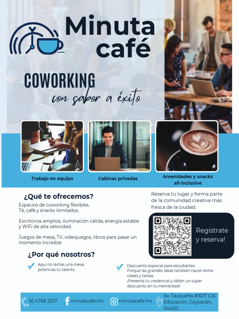 Navy and Orange Minimalist Coworking Office Space Flyer - 20250523 ...